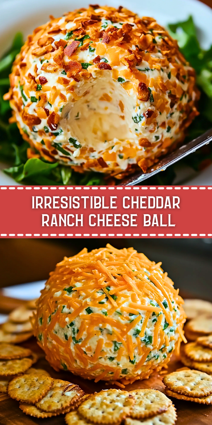 Irresistible Cheddar Ranch Cheese Ball