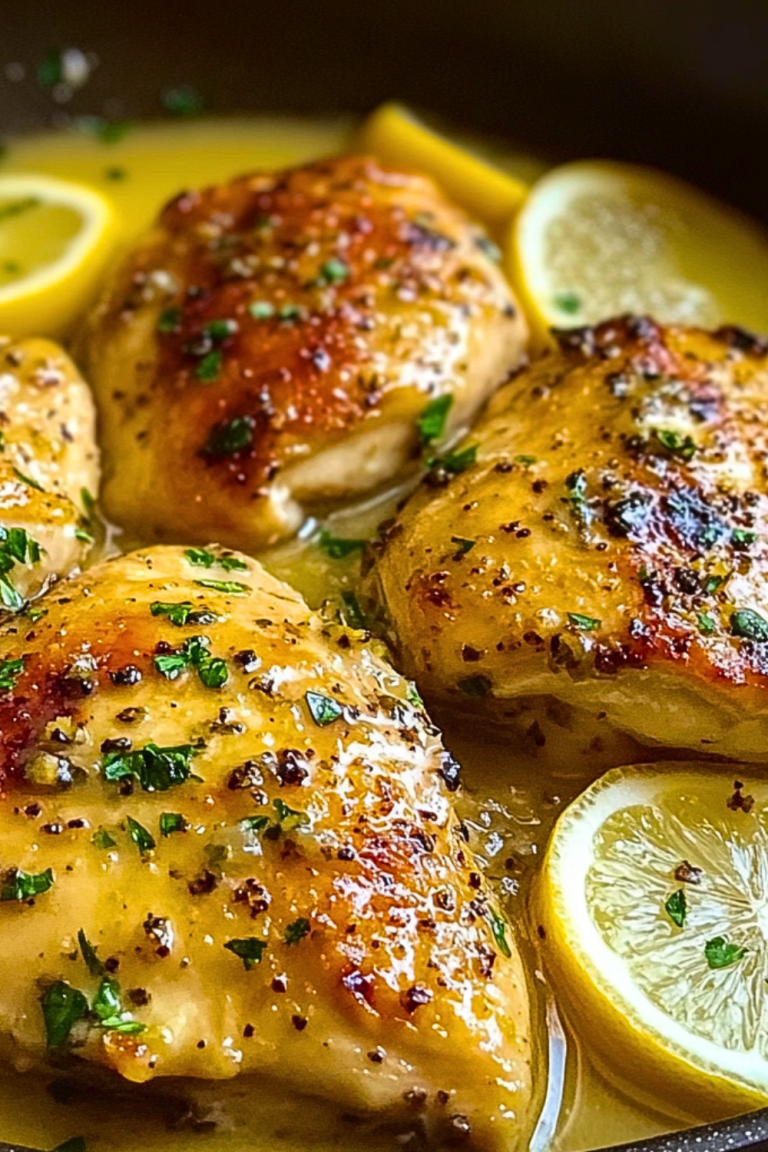 One Pan Lemon Chicken with Butter Sauce