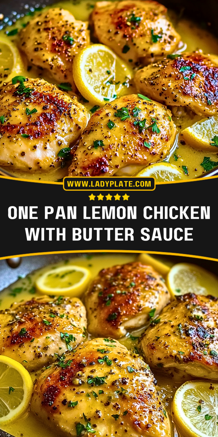 One Pan Lemon Chicken with Butter Sauce