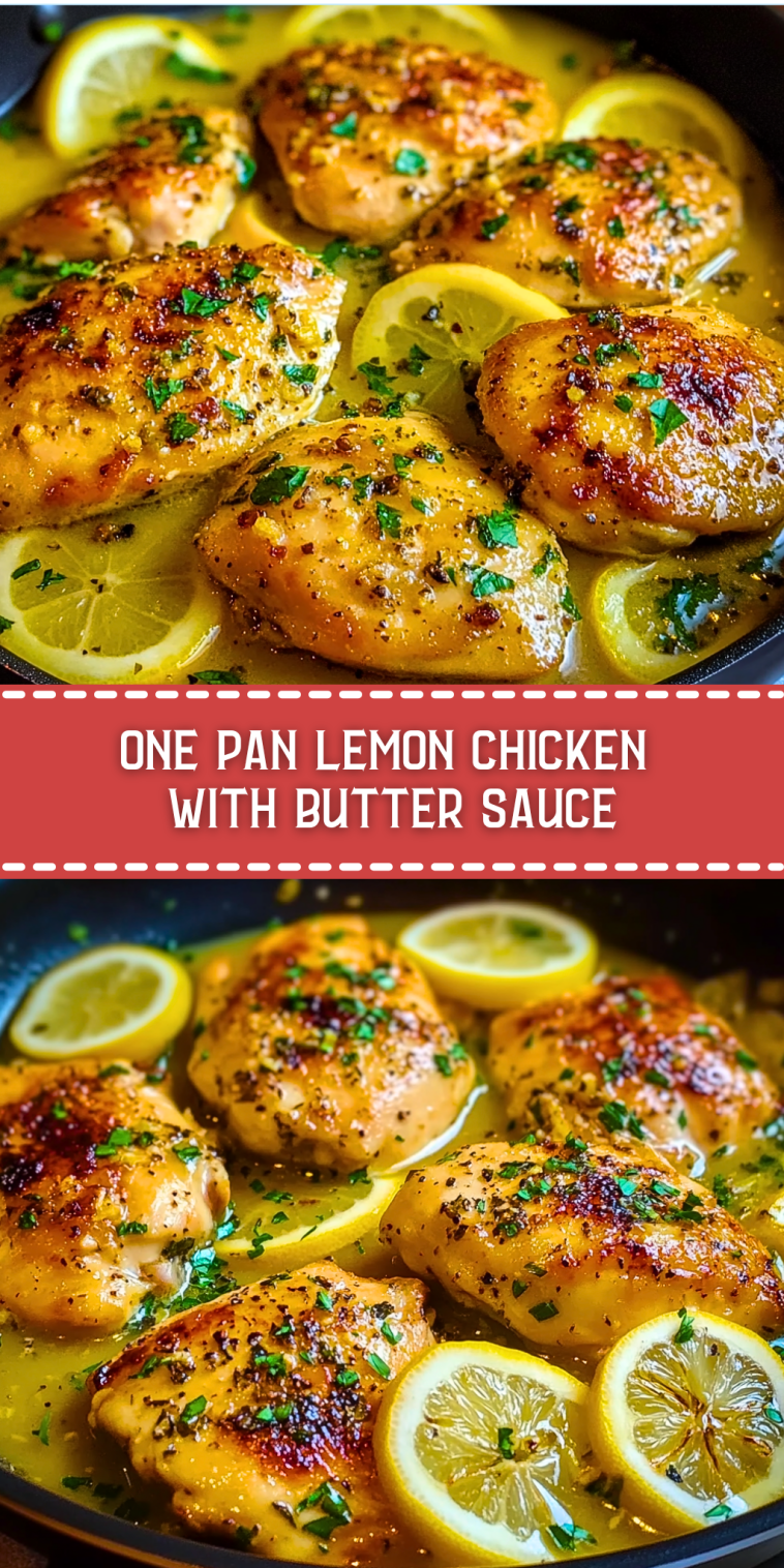 One Pan Lemon Chicken with Butter Sauce