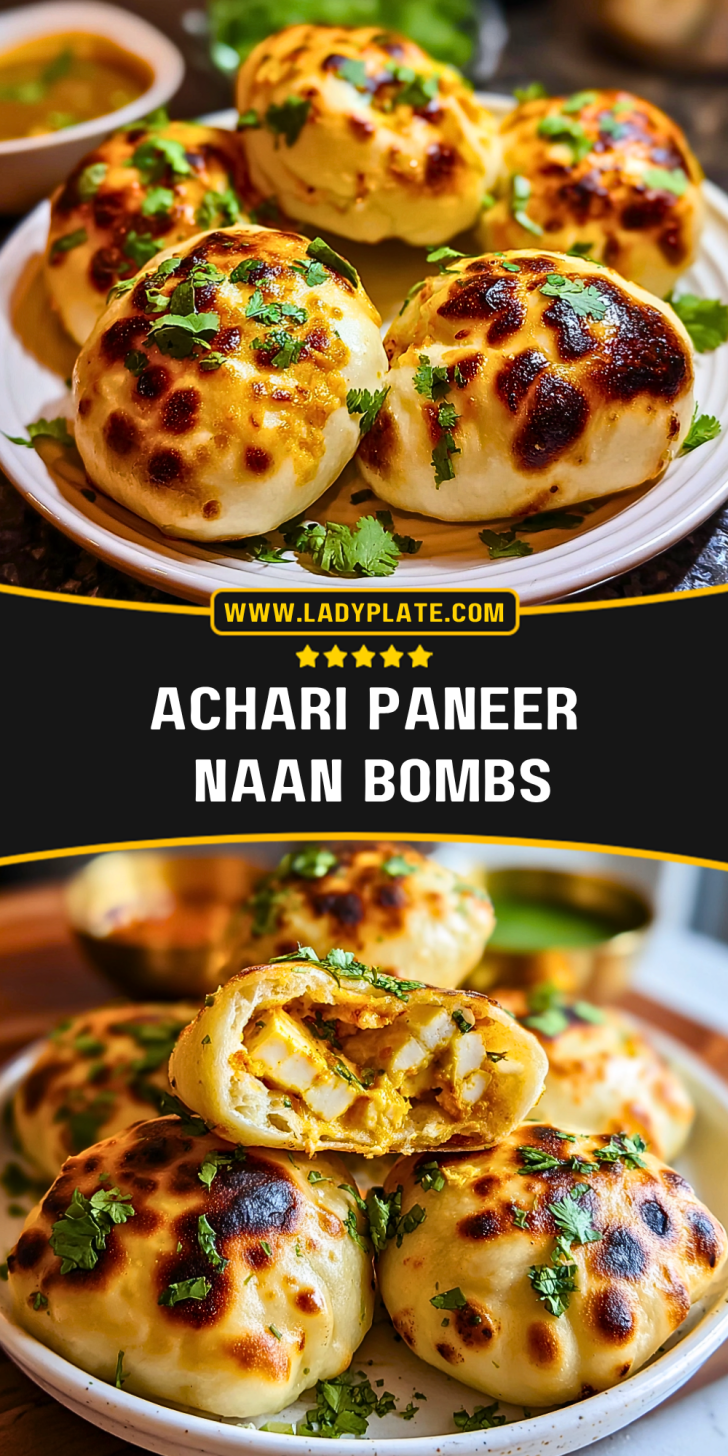Achari Paneer Naan Bombs