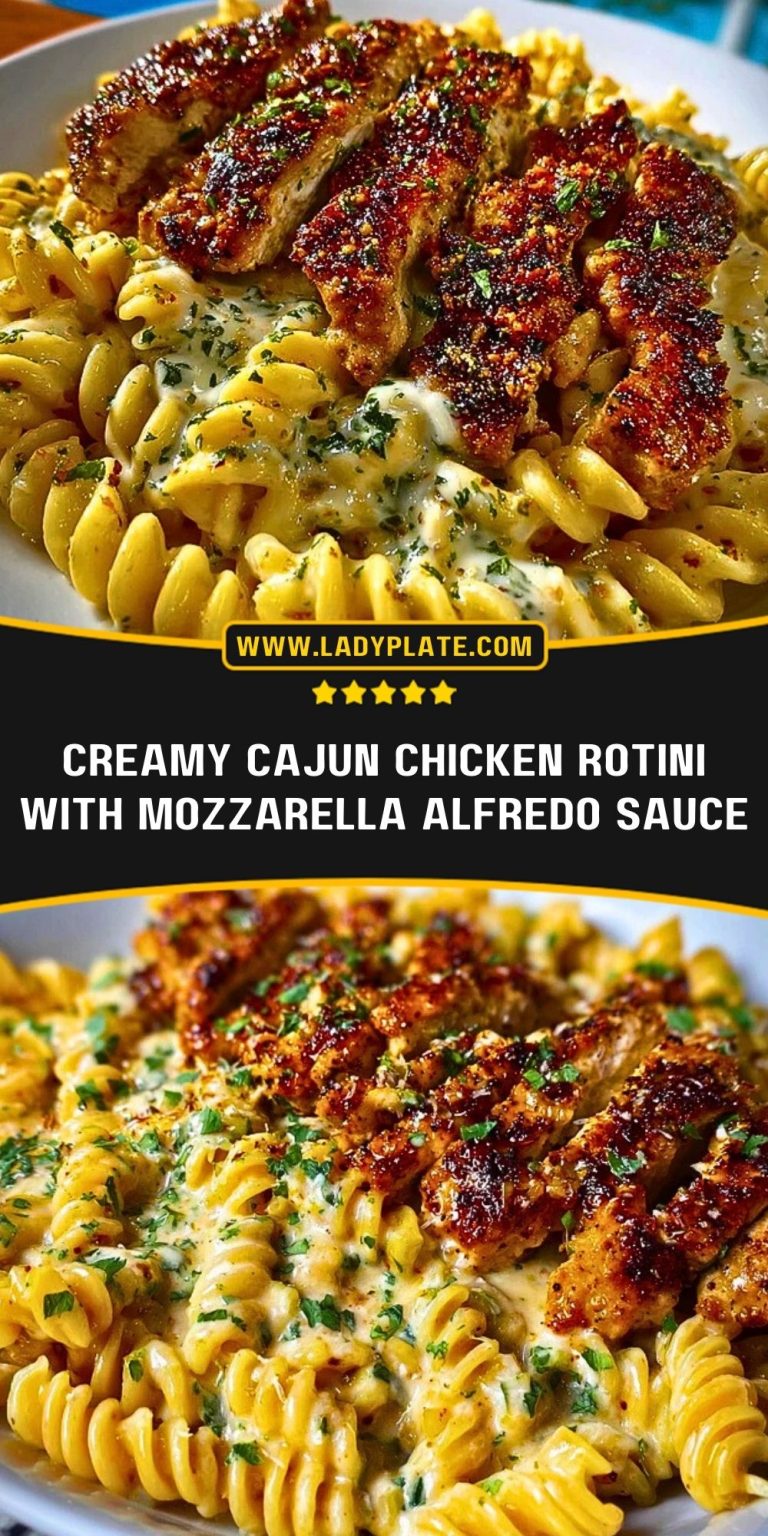 Creamy Cajun Chicken Rotini with Mozzarella Alfredo Sauce