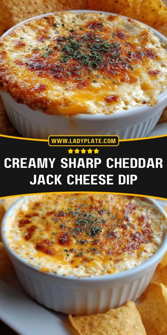 Creamy Sharp Cheddar Jack Cheese Dip