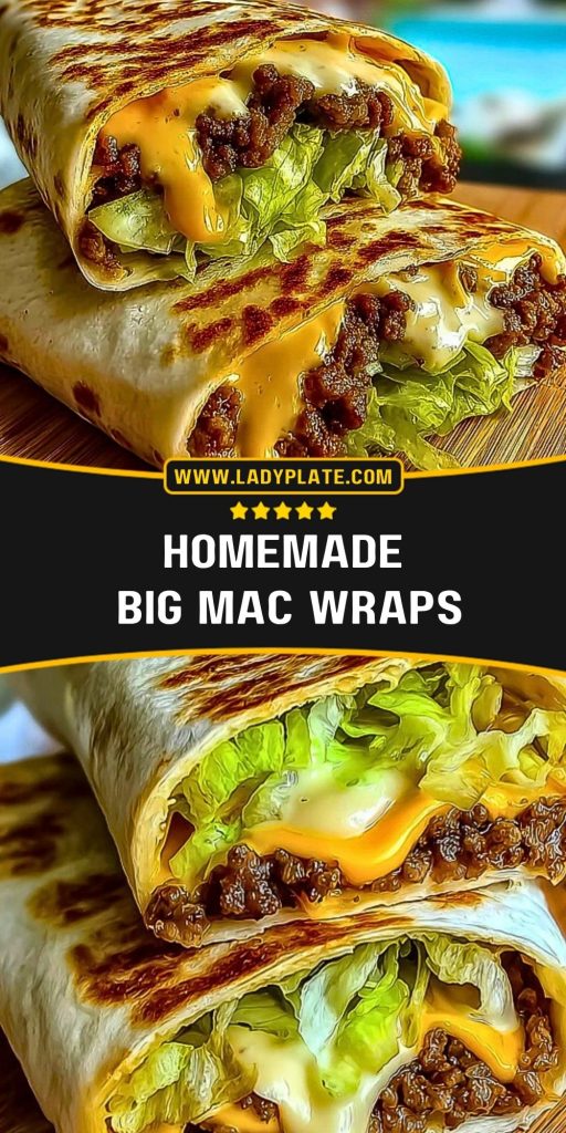 Homemade Big Mac Wraps