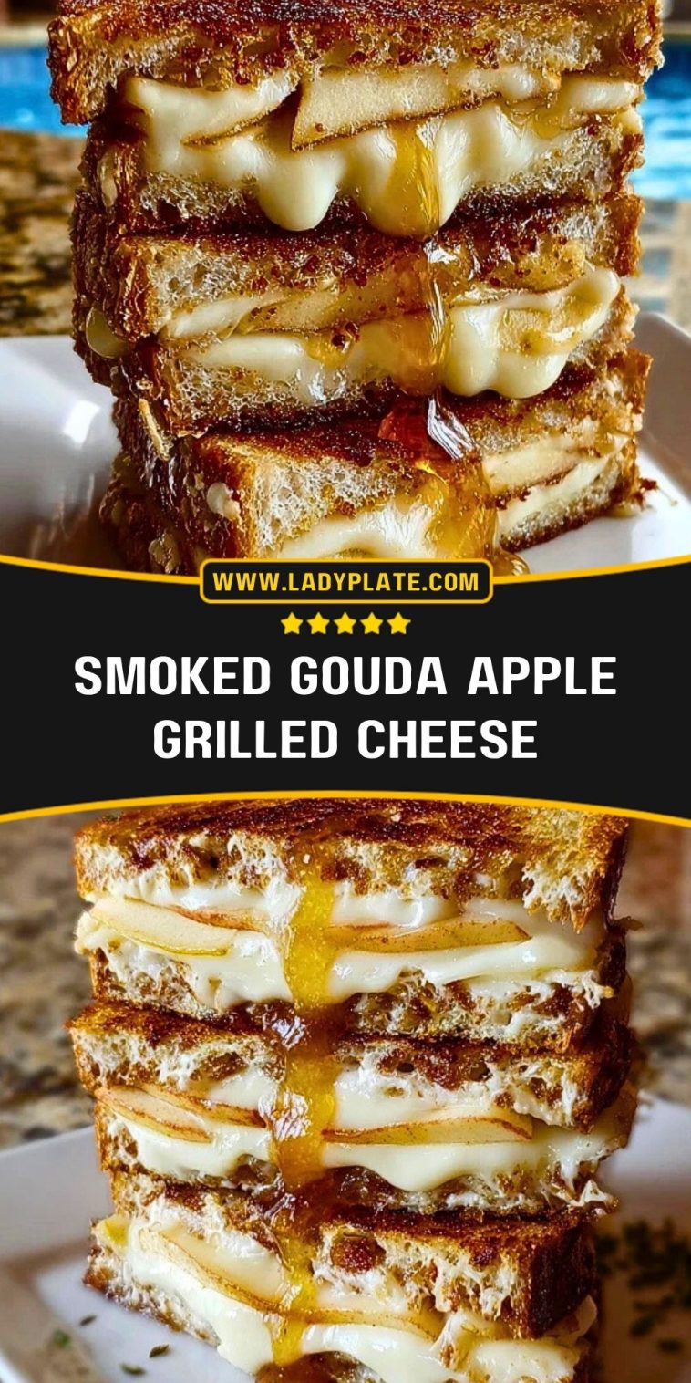 Smoked Gouda Apple Grilled Cheese