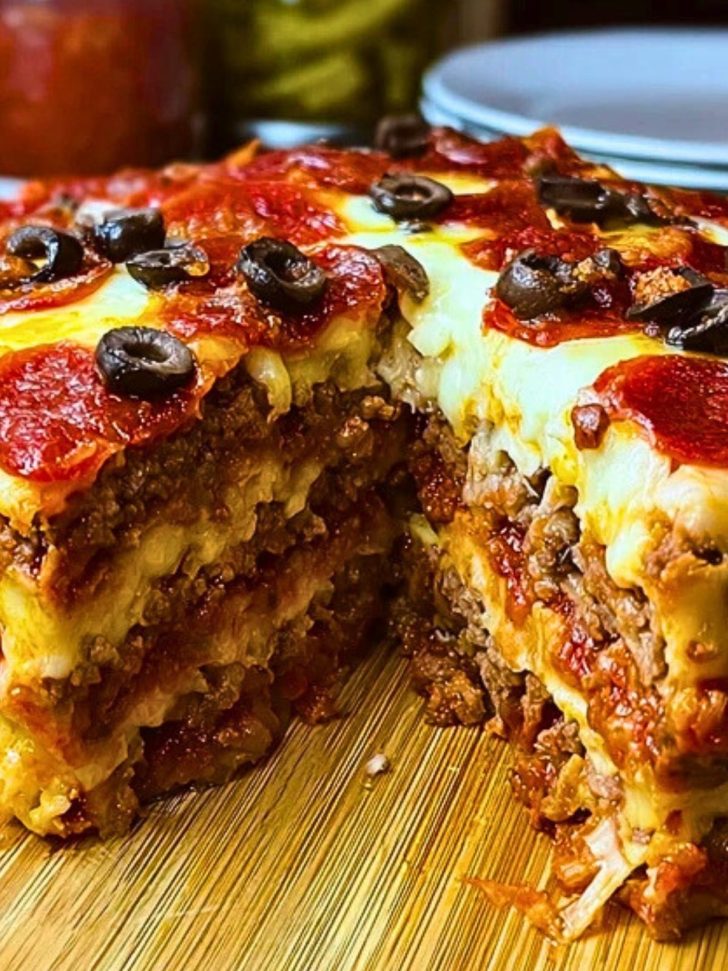 Ultimate Stuffed Layered Pizza Pie