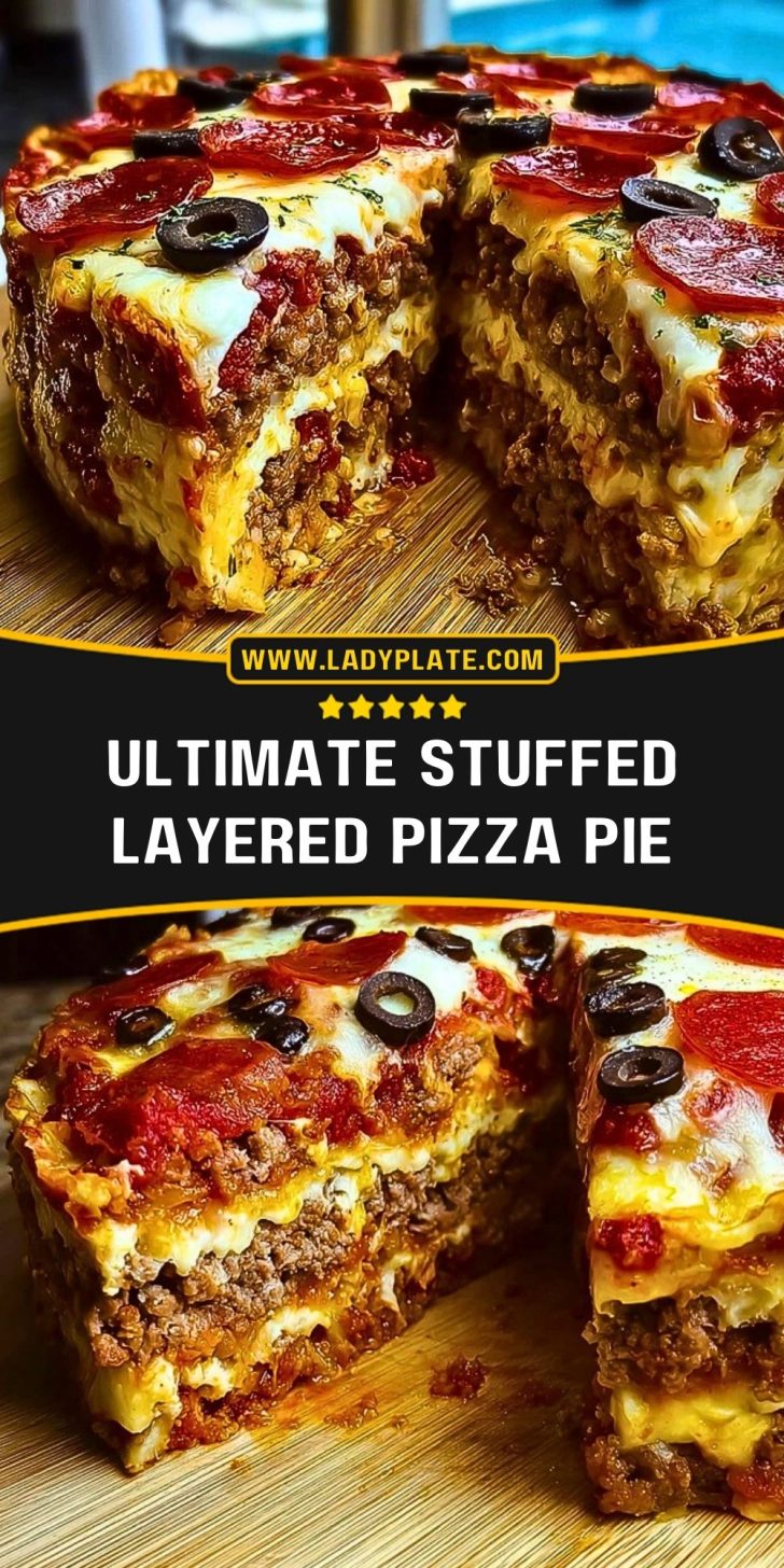 Ultimate Stuffed Layered Pizza Pie