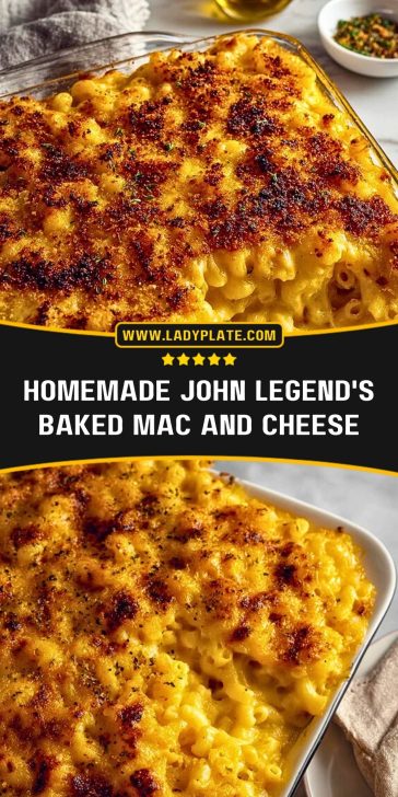 Homemade John Legend's Baked Mac and Cheese