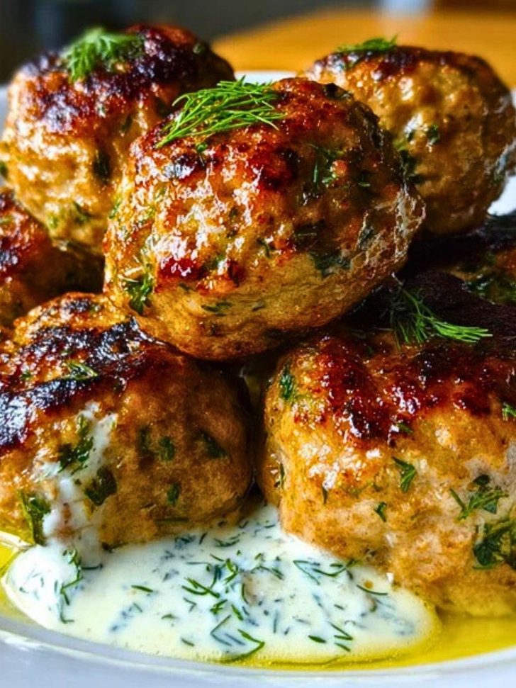 Juicy Baked Chicken Kofta Meatballs
