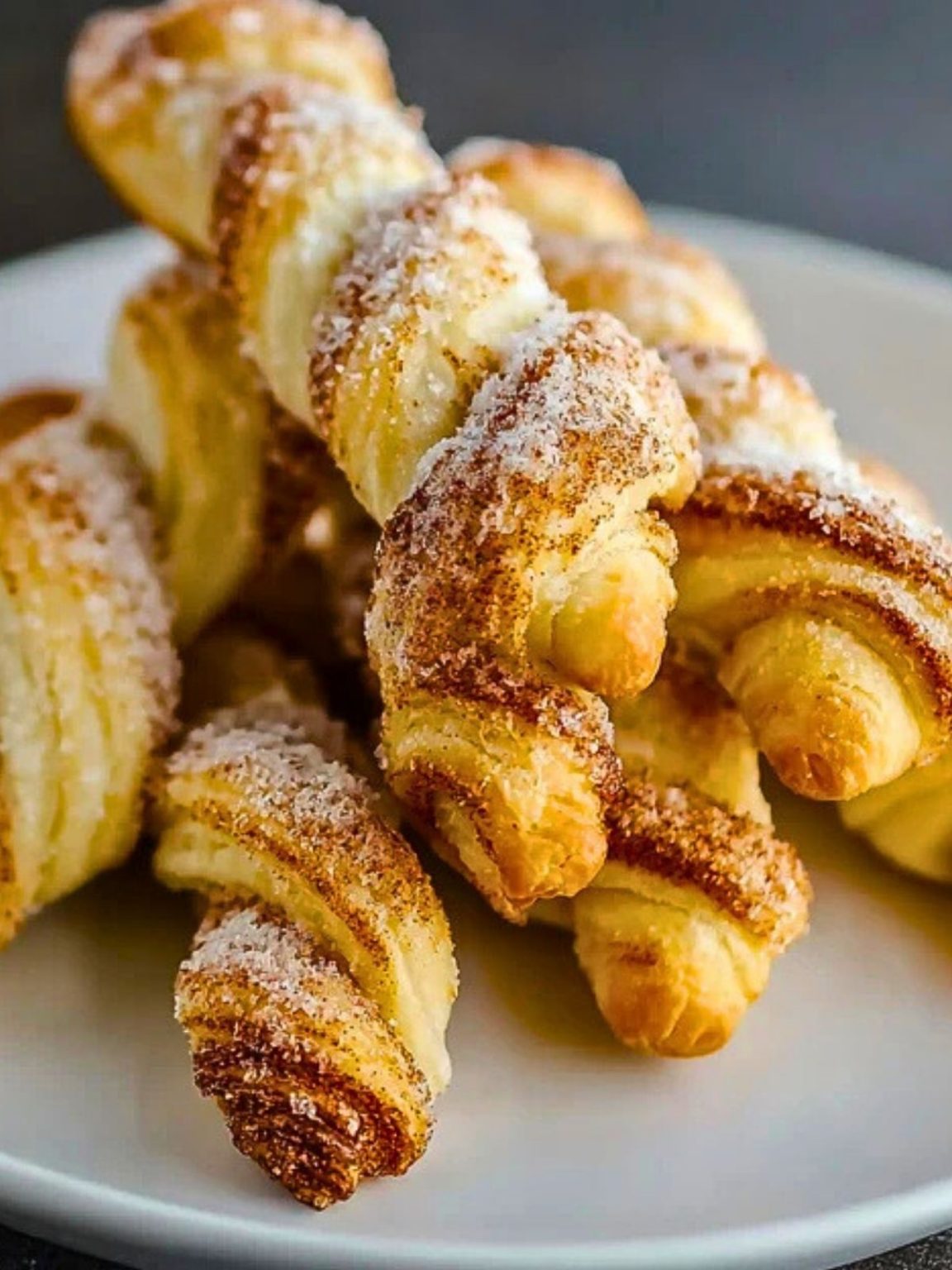 Baked Cinnamon Twists with Crescent Rolls